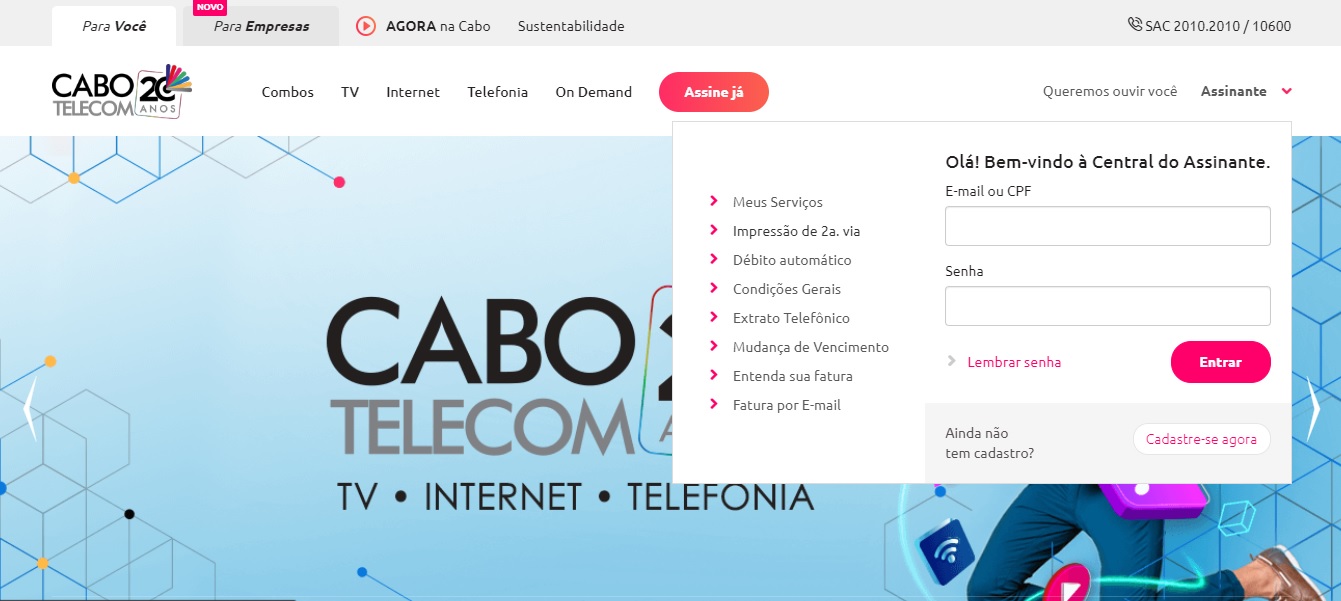 Cabo Telecom 2ª Via: Passo A Passo Como Emitir Sua Conta